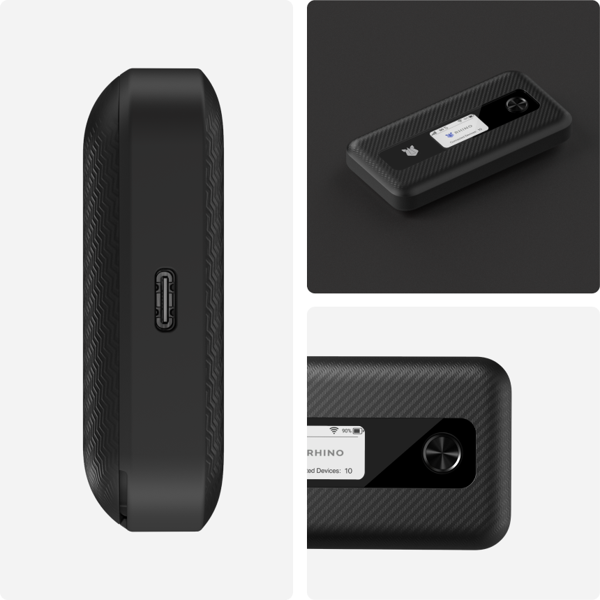 RHINO H1 | A 5G RedCap portable hotspot made for enterprise.